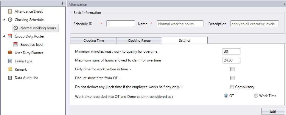Time and Attendance Module
