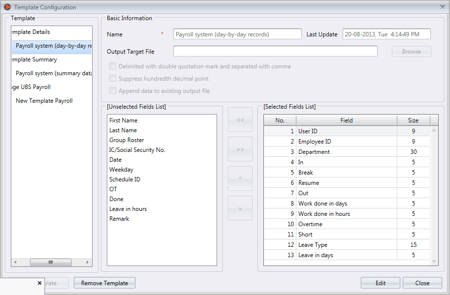 Time and Attendance Module